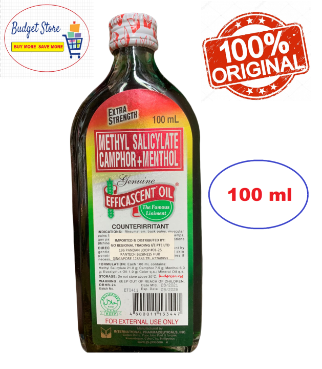 Efficascent Oil (Extra Strength) - 100 mL | Lazada Singapore