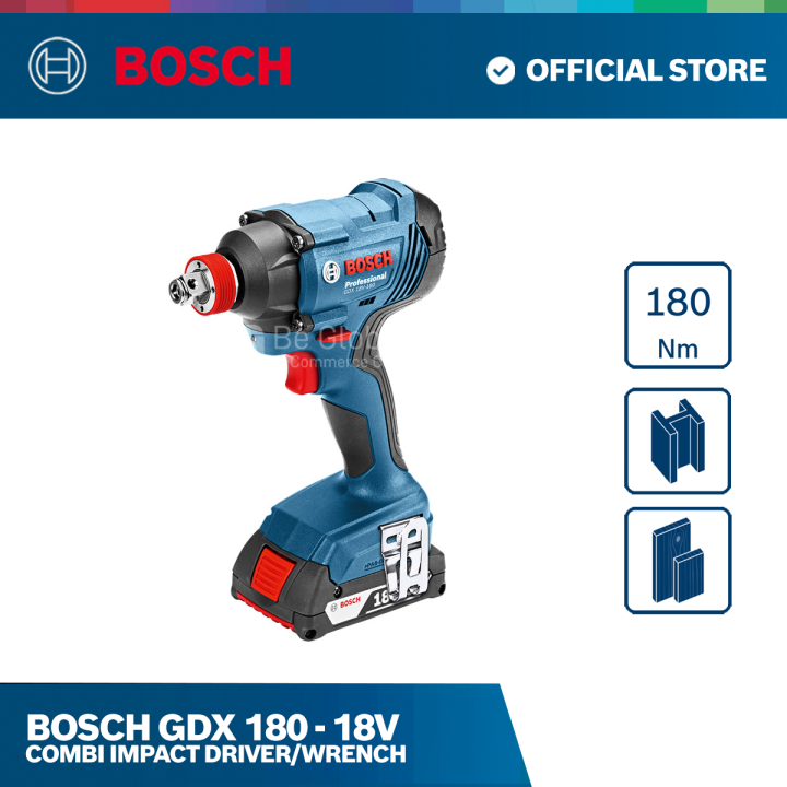 Bosch GDX 180 - 18V Professional Cordless Impact Driver/Wrench - Tools ...