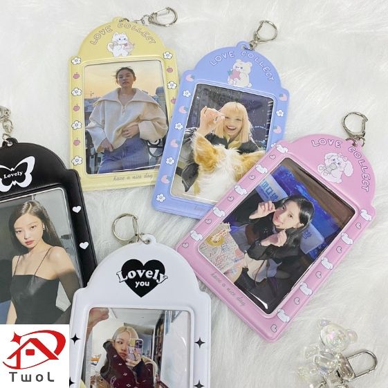 TwoL Sleeves Bus ID Bank Card Bag Pendan Ins Black White Idol Album ...