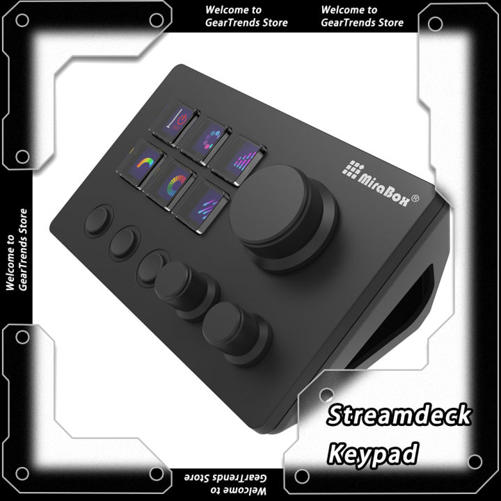 Streamdeck แป้นพิมพ์ออกแบบแบ็คไลท์ RGB 15ปุ่มที่มองเห็นได้แป้นพิมพ์ ...