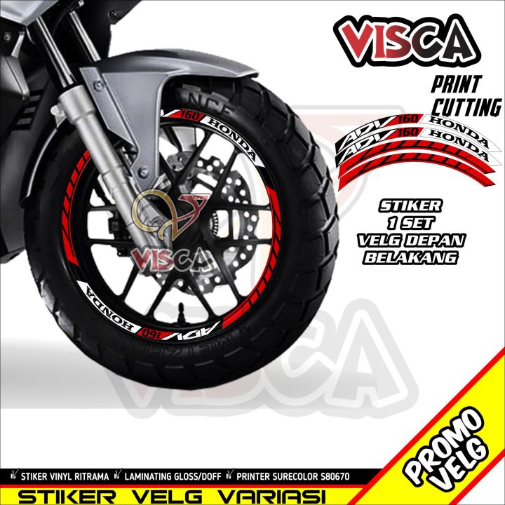 Stiker Velg List Velg Motor Stiker Velg Adv 160 Hitech 2 | Lazada Indonesia
