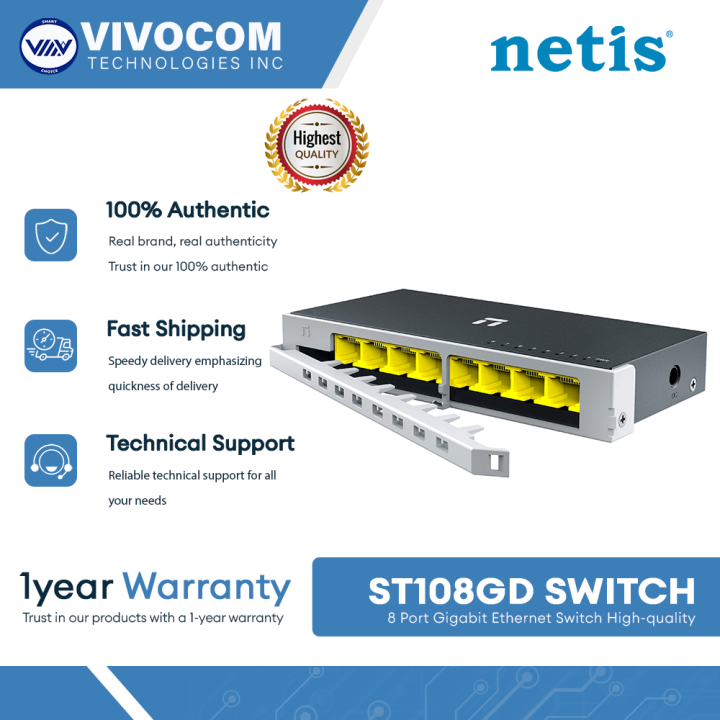 Netis ST108GD 8 Port Gigabit Ethernet Switch | Lazada PH