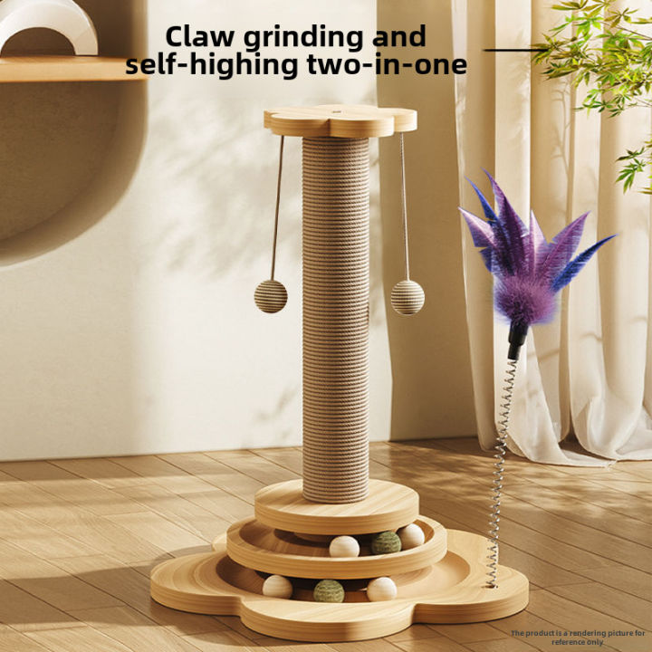 [SG]🚚 Scratching Pole New Vertical Cat Scratch Board Sisal Cat Scratch ...