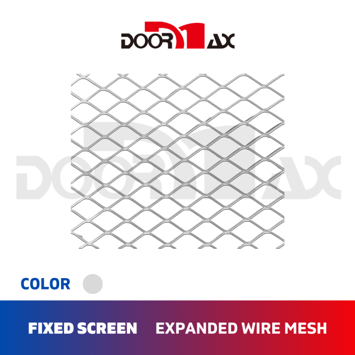 DOORMAX Chrome Aluminum Expanded Wire Mesh for Screen SOLD PER 3 FEET ...