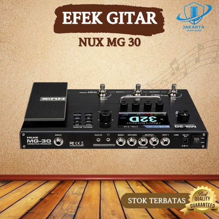 MULTI EFFECT NUX MG-30 MG 30 MULTI-EFFECTS MODELER PEDAL JAKARTA ...
