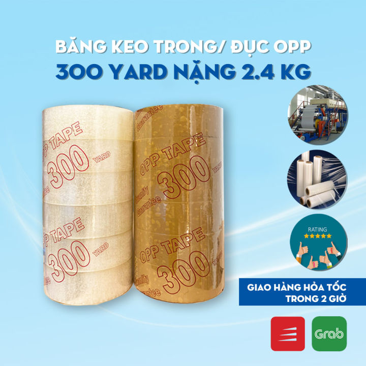 Băng Keo Trong BK Đục 300 Yard 2.4 Kg Đóng Gói Dán Hàng | Lazada.vn