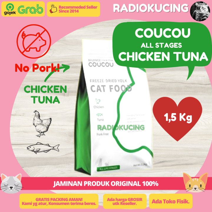 CouCou Chicken Tuna 1.5 Kg All Stages Adult Kitten Cou Cou 1,5 Kg ...