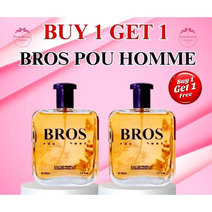 (BUY 1 GET 1)BROS MEN'S LUXURY PERFUME LONG LASTING LIGHT FRAGRANCE MEN ...