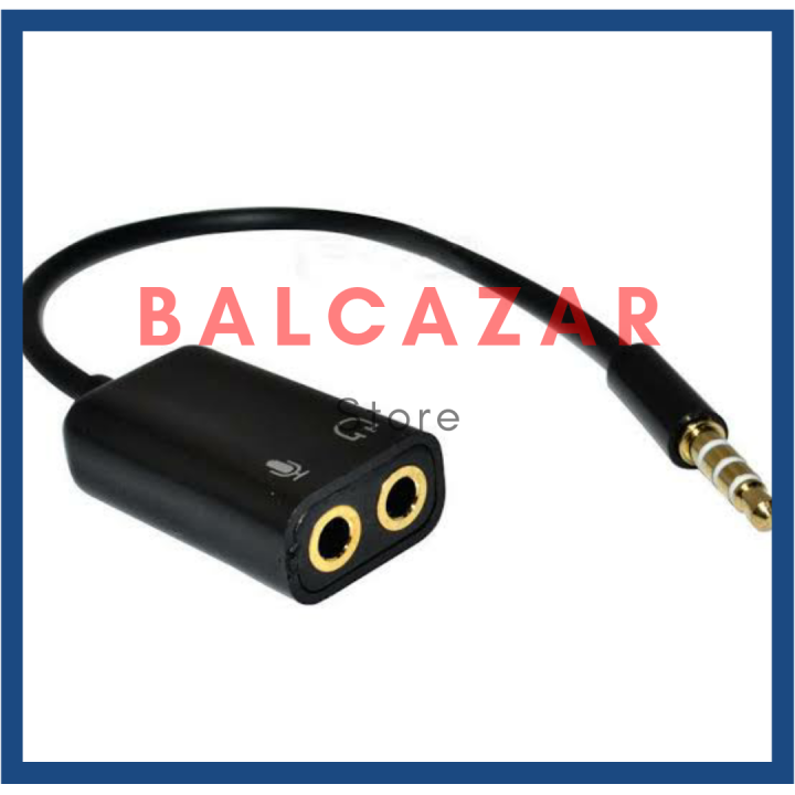 Splitter Audio Jack untuk Microphone dan Headphone Smartphone PC ...