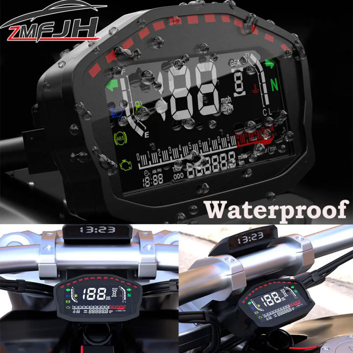 Universal GPS Speedometer RPM Motorcycle Meter LED Digital Odometer ...