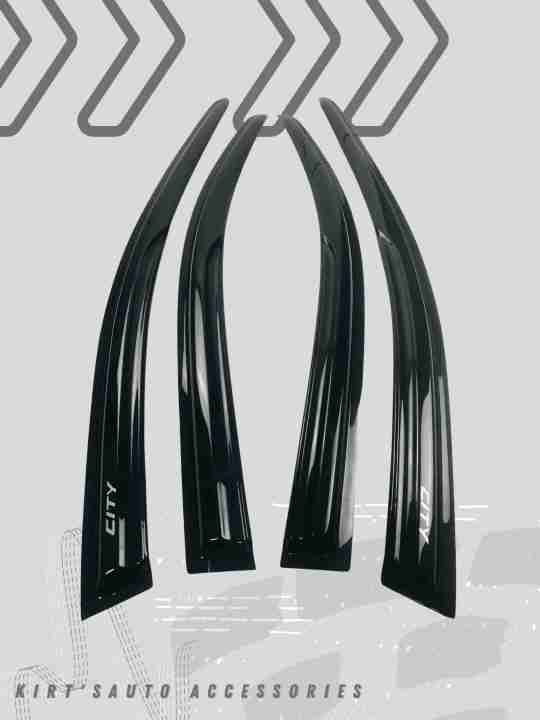 Honda City GN 2021 2022 2023 Mugen Rain Visor Sun Deflector Gutter OEM / Deep Black/ Thick ...