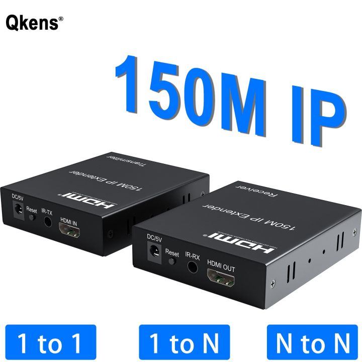 150M HDMI Extender Over IP TCP Rj45 Cat5e Cat6 Cable 1080P HDMI ...