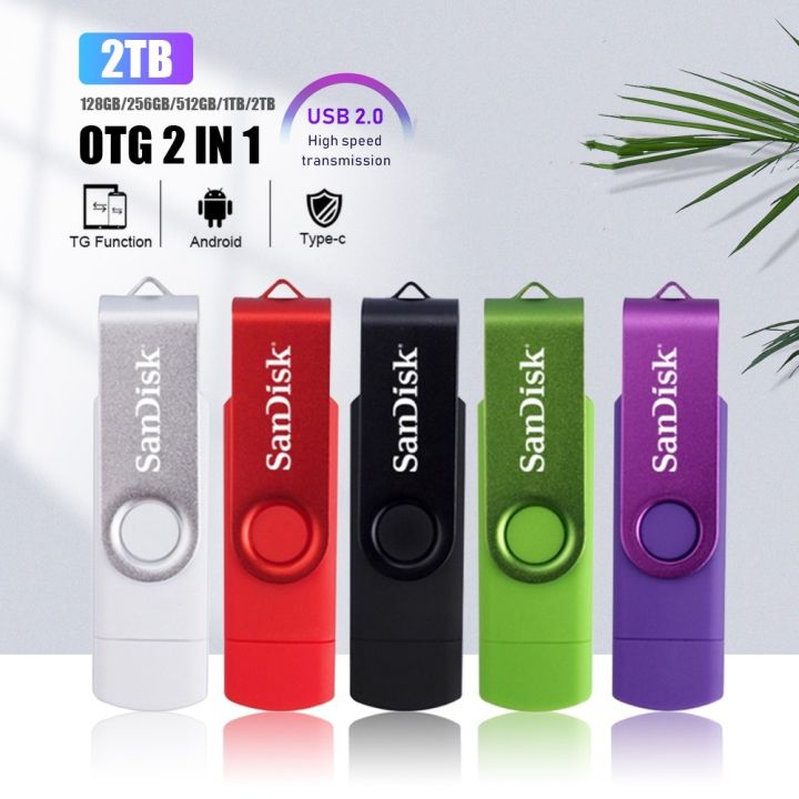 For SanDisk Android OTG USB Flash Drive 2TB/1TB Drive Triple Optical ...