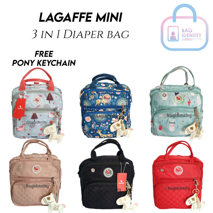 Bag Identity- LAGAFFE ORIGINAL / MINI DIAPER BAG / DIAPER BAG / 3 IN 1 ...