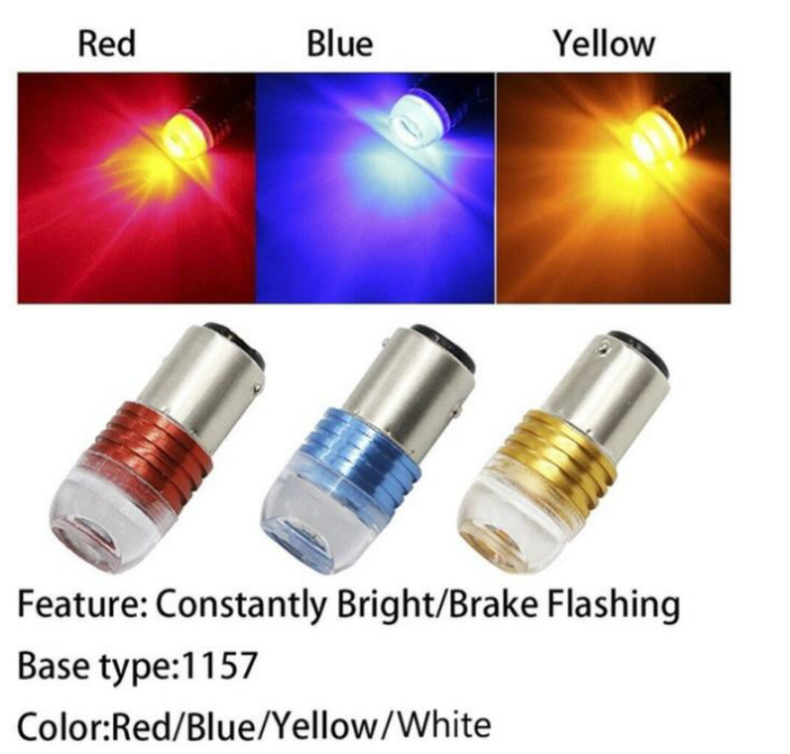 1156 1157 7443 LED Car Motorcycle Brake Light Bulb Tail Strobe Flash ...