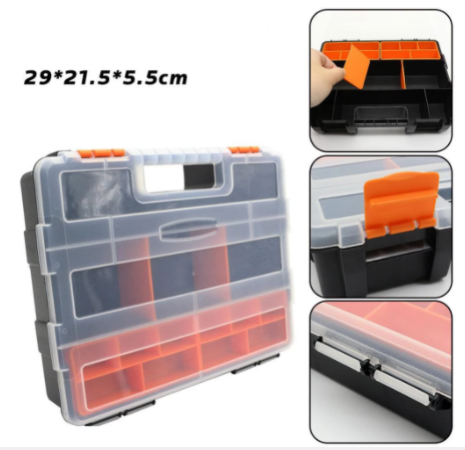 KCS Portable Plastic Tool Parts Box Screw Storage Box Electronic ...