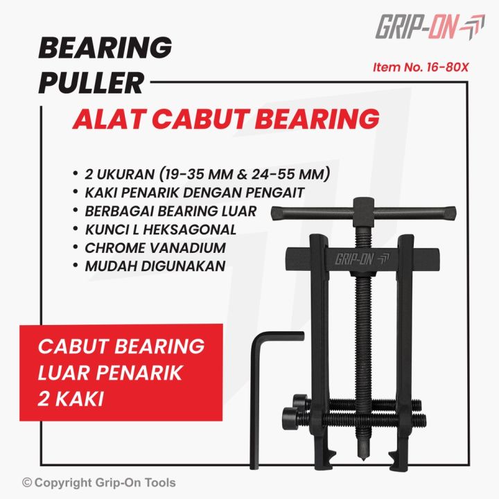 Grip-On Bearing Puller AB-02 Treker Kaki Dua / Alat Cabut Bearing ...