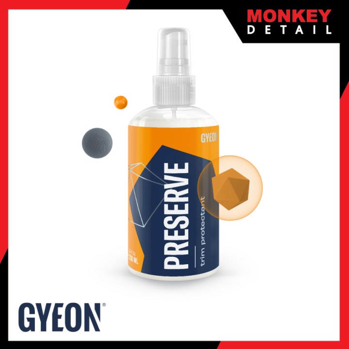GYEON Q²M PRESERVE 250 ML. น้ำยาเคลือบพลาสติกดำ ฟื้นฟูให้เงาดำ เหมือน ...