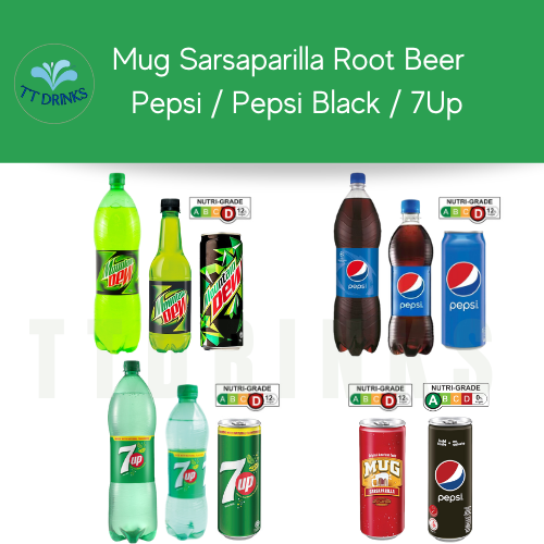[Carton Sale] Mug Sarsaparilla Root Beer / Mountain Dew / Pepsi / 7up ...