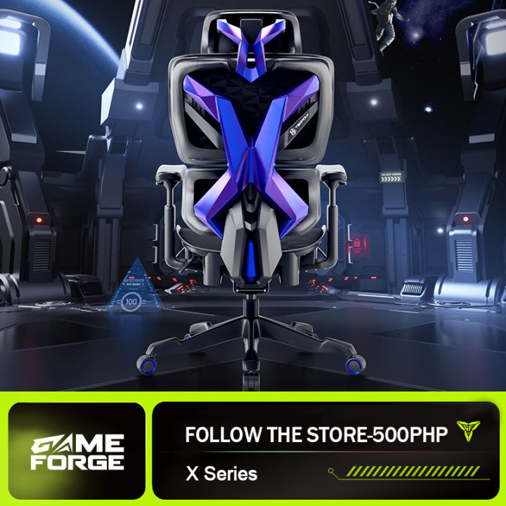 GAMEFORGE Gaming Chair Ergonomic Computer Chair Waist Support Office ...