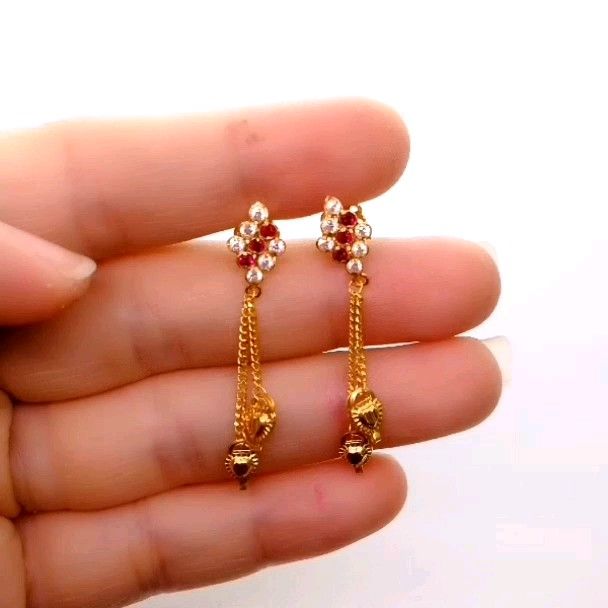 Subang Gantung Skru Design Indian (32867-5) Emas 916 Yon Hing | Lazada