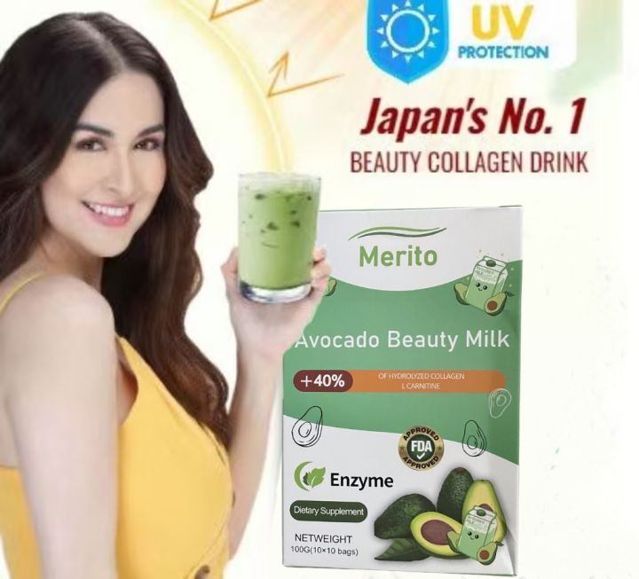 Avocado Milk Collagen Drink with Gluthatione Beauty Drink avocado ...