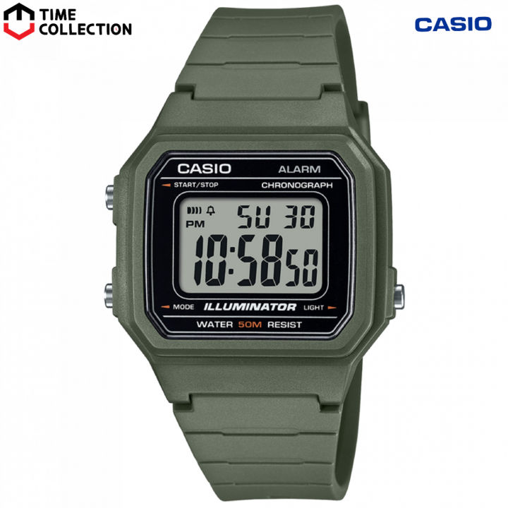 Casio W-217H-3A Digital Rubber Strap Watch for Men | Lazada PH