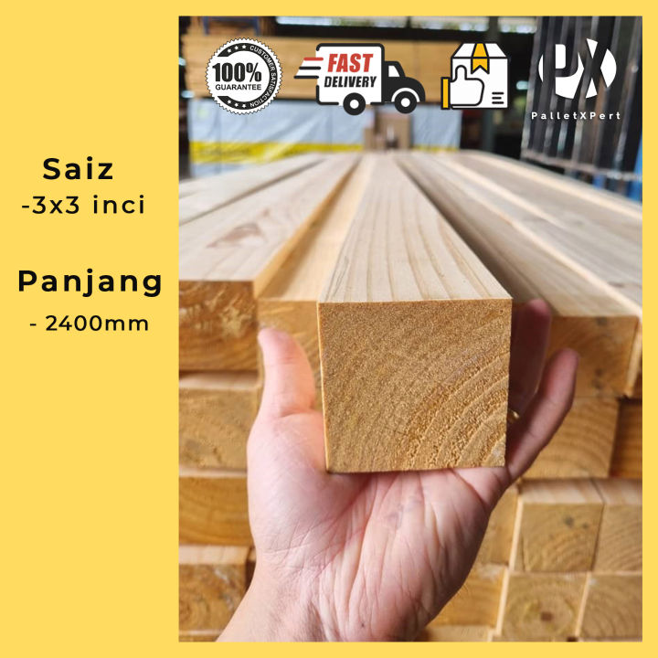 Kayu Pallet Pine Woods 3x3 inch siap ketam macam baru kaki meja kayu ...