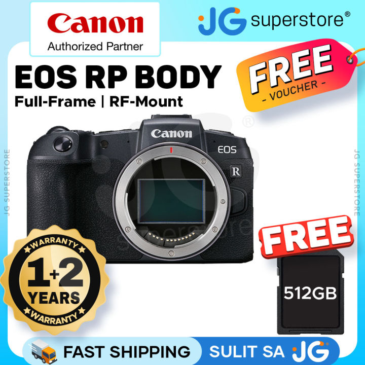 Canon EOS RP Digital 4K UHD Mirrorless Camera (Body Only) with AF MF ...