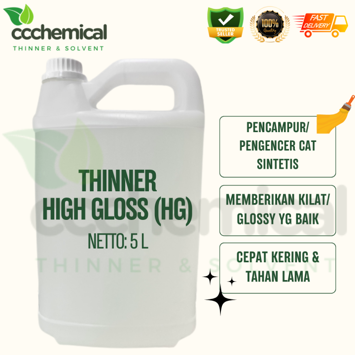 Thinner HG / High Gloss / Pelarut Cat 5 Liter | Lazada Indonesia