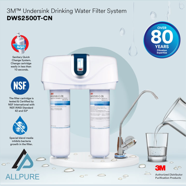 3M™ Drinking Water Filter, DWS2500T-CN | Lazada