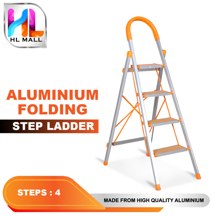 HL MALL (6004/6005/6006) 4/5/6 WIDE STEPS FOLDING LADDER 3L0052/3L0053 ...
