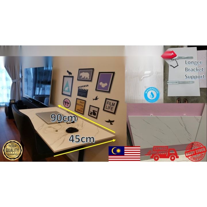 DIY Waterproof Wall-Mounted Table Meja Dinding Boleh Lipat Wall Table ...