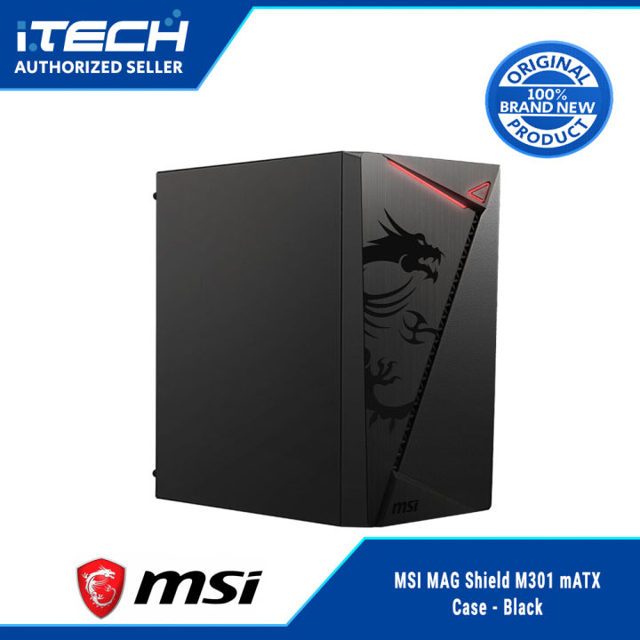 MSI MAG Shield M301 mATX Case - Black | Lazada PH