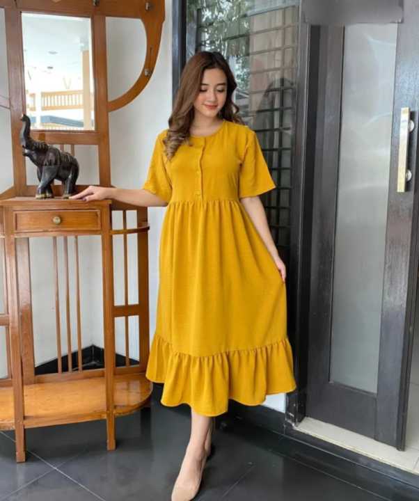 NADIRA DRESS DASTER CRINKLE AIRFLOW POLOS KANCING BUSUI TERBARU ...