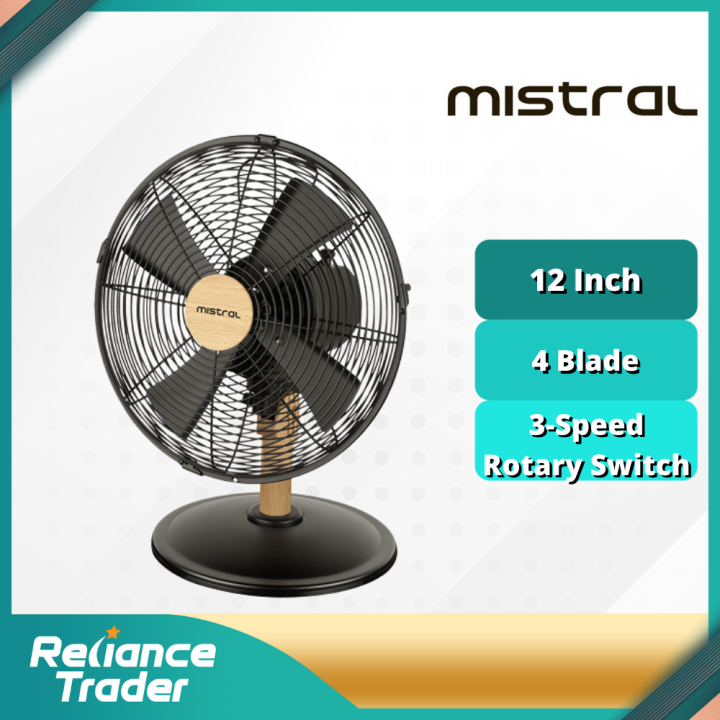 Mistral 12" Table Fan with Metal Blades MTF1215M (ROY) | Lazada