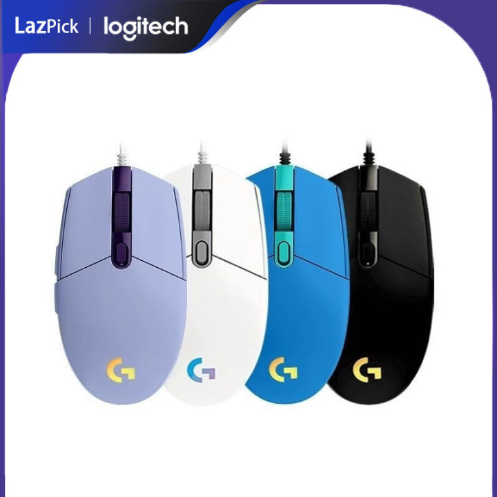 Logitech G102 Prodigy Wired Gaming Mouse USB Type A 8000 DPI For PC ...