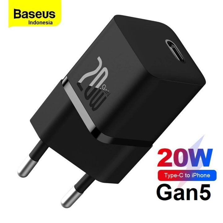 Baseus Original Gan5 Charger Adaptor 20W 3A TYPE C PD Fast Charging ...