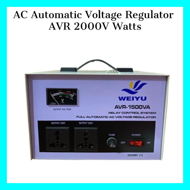 AC Automatic Voltage Regulator AVR 1500V Watts | Lazada PH