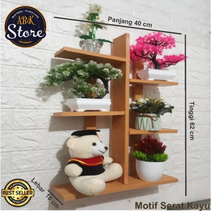RAK BUNGA KAYU 1 SET 5 SUSUN | RAK BUNGA | RAL SERBAGUNA | Lazada Indonesia