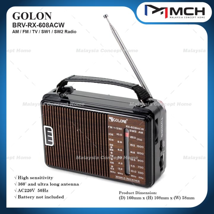 GOLON RX-608ACW RADIO | Lazada