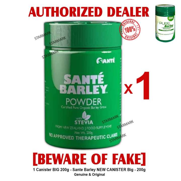 Sante Pure Barley CANISTER ( With STEVIA ) 200g BIG Sante Canister ...