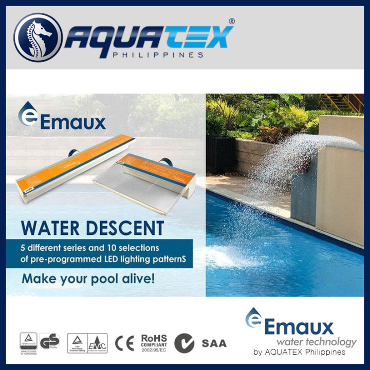 Emaux Pool Water Descent PB series - Water Features - Waterfall with ...