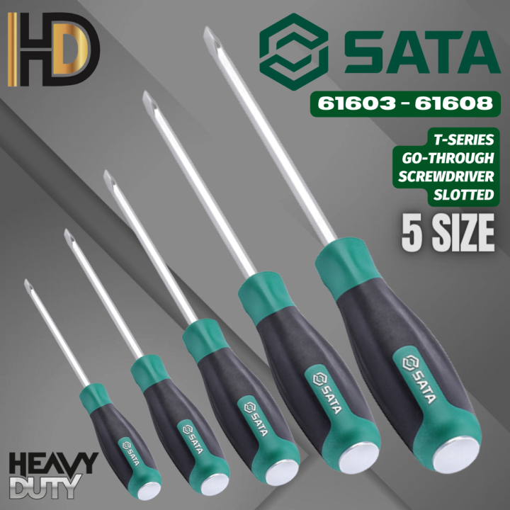 SATA T Series Go Through Screwdriver Slotted / Heavy Duty Go Through ...