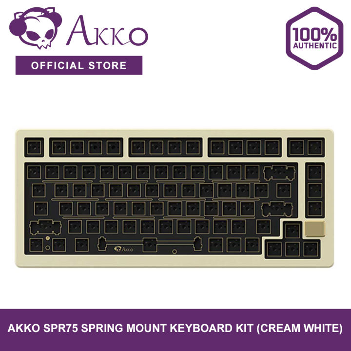 Akko SPR75 Spring Mount Keyboard Kit (Cream White) | Lazada PH