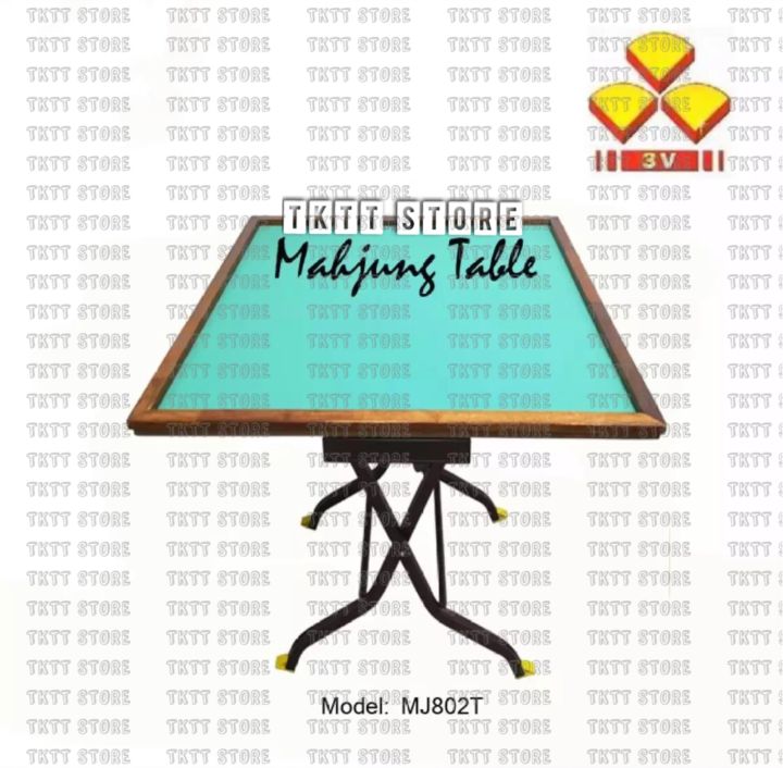 TKTT 3V 3x3 Ft Square Foldable Mahjung Table Set / Heavy Duty Mahjong ...