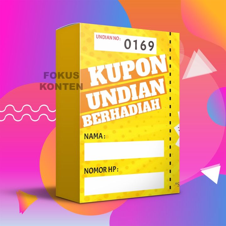 15 Desain Kupon Undian CDR v24 | Lazada Indonesia