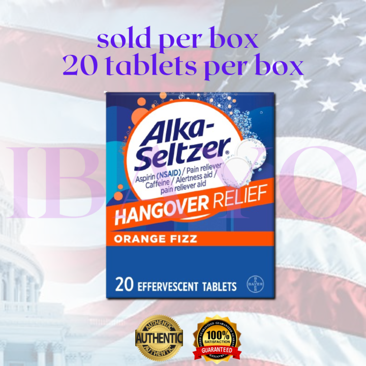 ALKA-SELTZER HANGOVER SEALED BOX 20 TABLETS PER BOX | Lazada PH