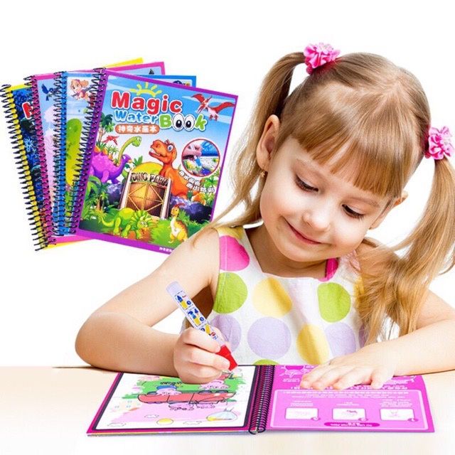 Kids Magic Drawing Book Coloring Magic Water Coloring Colouring Book ...