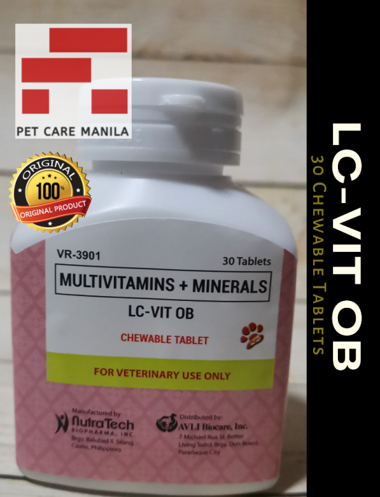 LC-Vit OB Multivitamins + Minerals 30 Chewable Tablets (LC Vit OB ...